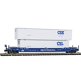 Con-Cor - 125-Ton Husky Stack Intermodal Well Car w/Containers - CSX ...
