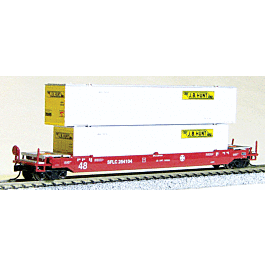 Con-Cor - 125-Ton Husky Stack Intermodal Well Car w/Containers - Santa ...
