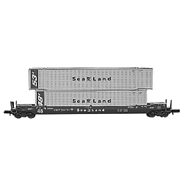 Con-Cor - 125-Ton Husky Stack Intermodal Well Car w/Containers - SEA ...