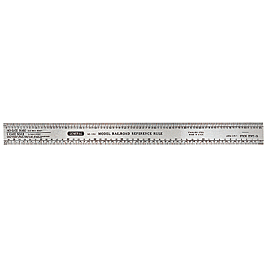 General - 12" Stainless Steel Railroad Scale Ruler - HO, N, O & S ...