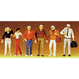 Preiser - 1/50 Scale Figures - People Walking pkg(6) - 590-68204