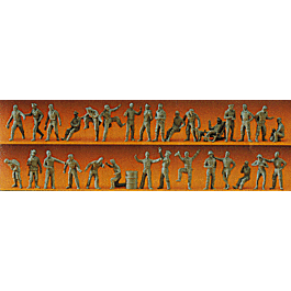 Preiser - 1/72 Military - Former German Army WWII - Unpainted Figures - Luftwaffe Fighter ...