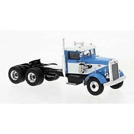 Brekina - 1955 Peterbilt 281 Semi Tractor Only - Assembled - Blue ...