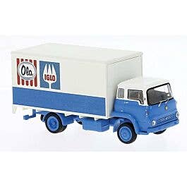 Brekina - 1960 Bedford TK Box-Body Truck - Assembled - Iglo/Ola (blue ...