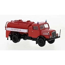 Brekina - 1960 IFA S 4000 Tank Truck - Assembled - Fire Department (red ...