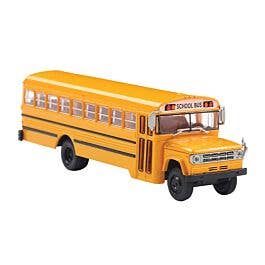 Brekina - 1960s-1970s Dodge S 600 Bus - Assembled - School Bus (yellow ...