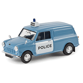 Brekina - 1960s Austin Mini Cargo Van - Assembled - Police (light blue ...