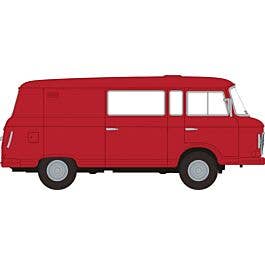 Brekina - 1961-1991 Barkas B 1000 Halbbus Van - Assembled - Red - 175-30228
