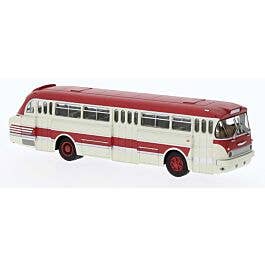 Brekina - 1965 Ikarus 66 3-Door City Bus - Ready to Run - White, Red ...
