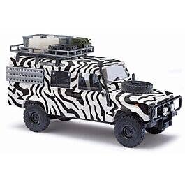 Busch - 1983 Land Rover Defender SUV - Assembled - Safari (Zebra ...
