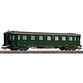 Roco - 1st Class/2nd Class Express Coach Era II - DRG (green, gray roof ...