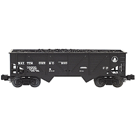 Qual Craft - 2-Bay Composite Hopper 3-Rail - Baltimore & Ohio - 610-2116003