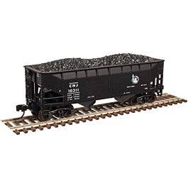 Atlas - 2-Bay Offset-Side Hopper w/Load 3-Pack - Ready to Run - Master(R) - Central Railroad of ...