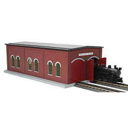 MTH - 2-Stall Brick Engine House For All O Gauge Track Systems ...