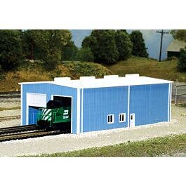 Pikestuff - 2-Stall Enginehouse - Scale 40 x 80' 12.2 x 24.4m (blue ...