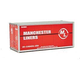 Walthers - 20' Smooth-Side Container - Ready to Run - Manchester Liners ...