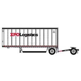 Ttrainworx - 28' Pup Van Trailer with Converter Dolly - Assembled - XPO ...