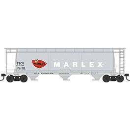 Bowser - 3-Bay Cylindrical Covered Hopper - Ready to Run - Executive ...