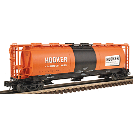 Atlas O - 3-Bay Cylindrical Hopper 3-Rail - Hooker Chemical - 151-6323