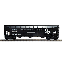 Qual Craft - 3-Bay Offset Side Hopper 2-Rail - C&O - 610-3810