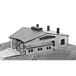 Alpine Div - 3-Stall Roundhouse-metal - 12 x 12" 30.5 x 30.5cm - 700-8