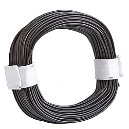 Brawa - 33' Fine Strand Copper Wire - Black - 186-3168