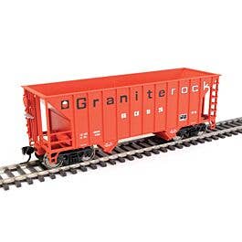 Walthers - 34' 100-Ton 2-Bay Hopper - Ready to Run - Granite Rock GRCX ...