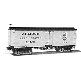 MicroTrain - 36' Wood-Sheathed Ice Reefer - Armour Meats - 489-58030