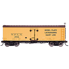 Atlas - 36' Wood Reefer - Assembled - Nickel Plate DLW #302 (yellow ...