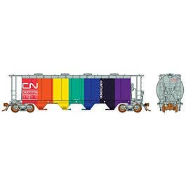 Rapido - 3800 Cu. Ft. Cylindrical Covered Hopper 6-Pack - Ready to Run ...