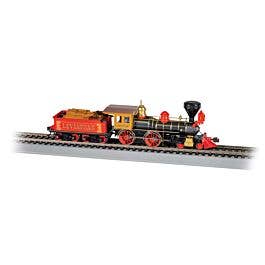 Bachmann - 4-4-0 w/Wood Tender Load - Standard DC - Central Pacific #63 ...