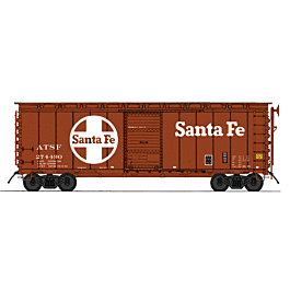 Intermount - 40' 12-Panel Boxcar - Ready to Run - Santa Fe (Repaint ...