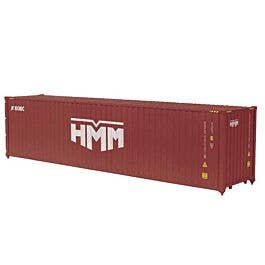 Atlas O - 40' High-Cube Container - Assembled - HMM KOCU (brown, white ...