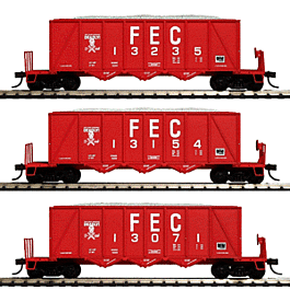 Walthers - 40' Ortner 100-Ton Open Aggregate Hopper Ready to Run 3-Pack ...