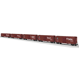 Lionel - 40' PS-1 Boxcar 5-Pack - 3-Rail - Ready to Run - Santa Fe ...