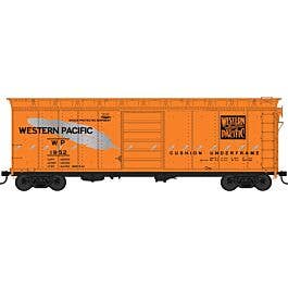 Bowser - 40' Single-Door Steel Boxcar - Ready to Run - Western Pacific ...