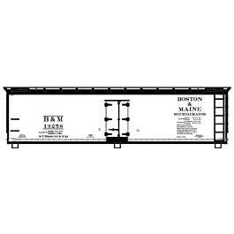 Accurail - 40' Wood Reefer - Kit - Boston & Maine #13256 (white, black ...