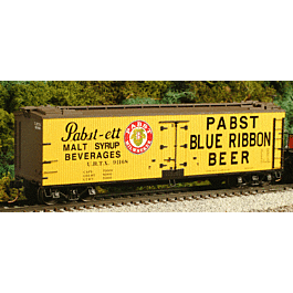 S Helper - 40' Wooden Reefer - Pabstett Blue Ribbon Beer - 641-802