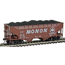 Kadee - 50-Ton AAR Standard Offset 2-Bay Open Hopper w/Coal Load ...