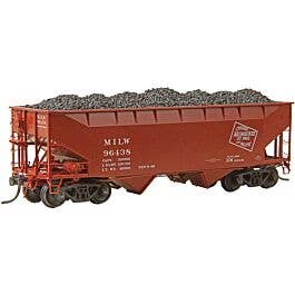 Kadee - 50-Ton AAR Standard Offset 2-Bay Open Hopper with Coal Load ...