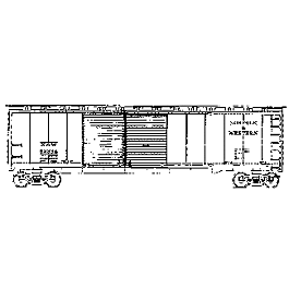 Intermount - 50' AAR Standard Double-Door Boxcar - Norfolk & Western ...