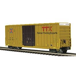 MTH - 50' High-Cube Boxcar - 3-Rail - Ready to Run - Premier(R) - TTX ...