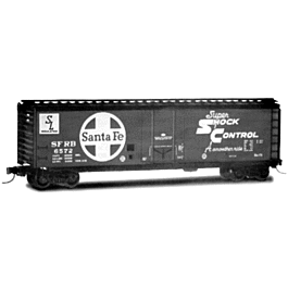 MicroTrain - 50' Plug Door Boxcar - SF SFRB #6572 ATSF Indian Red with ...