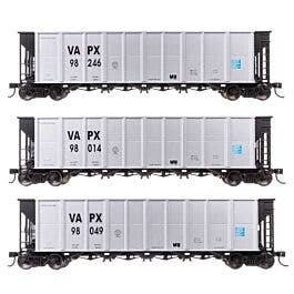 Walthers - 50' RD-4 Hopper 3-Pack - Ready to Run - Virginia Power VAPX ...