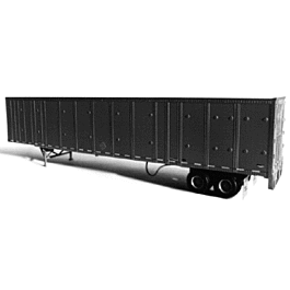 A Line - 53' Plate Trailer - Undecorated - All Button - 116-50127