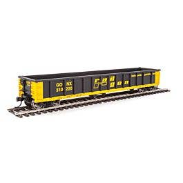 Walthers - 53' Railgon Gondola - Ready To Run - Railgon GONX #310220 (as-built; black, yellow ...