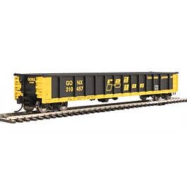 Walthers - 53' Railgon Gondola - Ready To Run - Railgon GONX #310457 (as-built; black, yellow ...