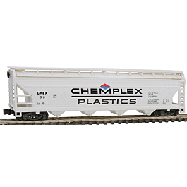 Model Pwr - 55' ACF Centerflow Covered Hopper - Chemplex Plastics - 490 ...