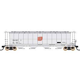 Intermount - 59' 4-Bay Cylindrical Covered Hopper - Trough Hatch ...