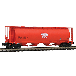Intermount - 59' 4-Bay Cylindrical Covered Hopper w/Round Hatches ...